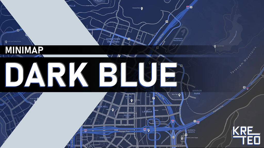 Dark Blue MINIMAP - FiveM Releases - Cfx.re Community