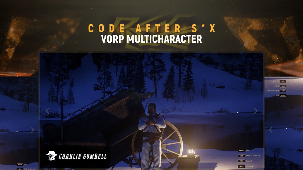 VORP Multicharacter V2 (TEBEX INTEGRATION) - RedM Releases - Cfx.re ...