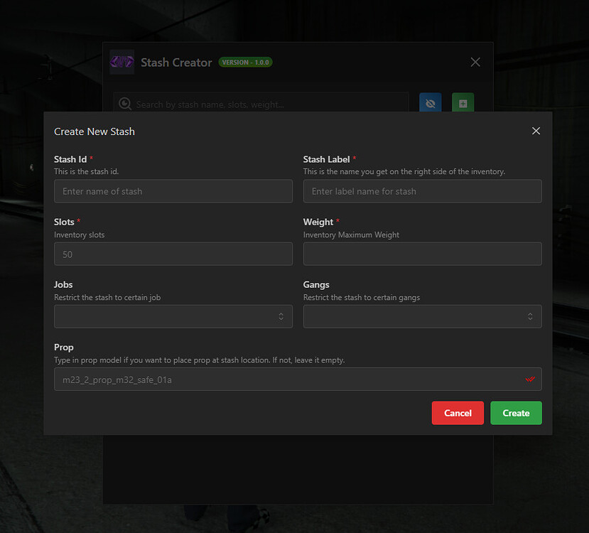 [ESX/QB/QBX] Stash Creator | Stash Viewer | View Stashes in DB in Game [ox_inventory/qb ...