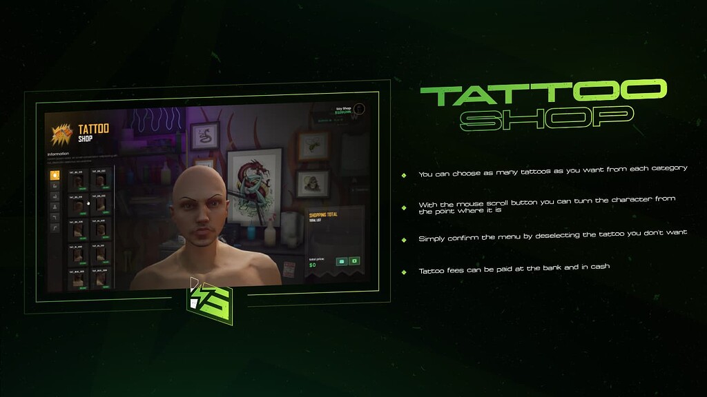 Tattoo Shop [ESX/QB] - FiveM Releases - Cfx.re Community