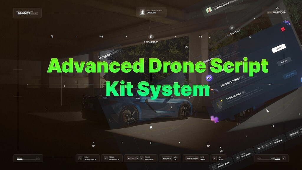 [QB/ESX] Modular Drone System with Tactical Kits & Custom UI - FiveM ...