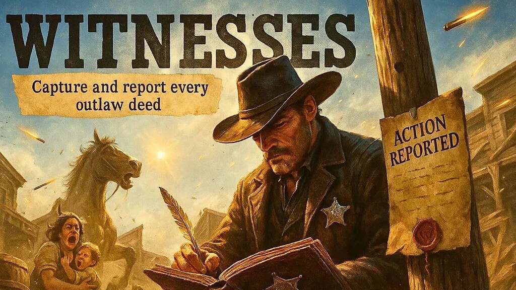 WITNESSES 👁️‍🗨️ | REDM Native NPC Crime Reporting & Law Enforcement ...