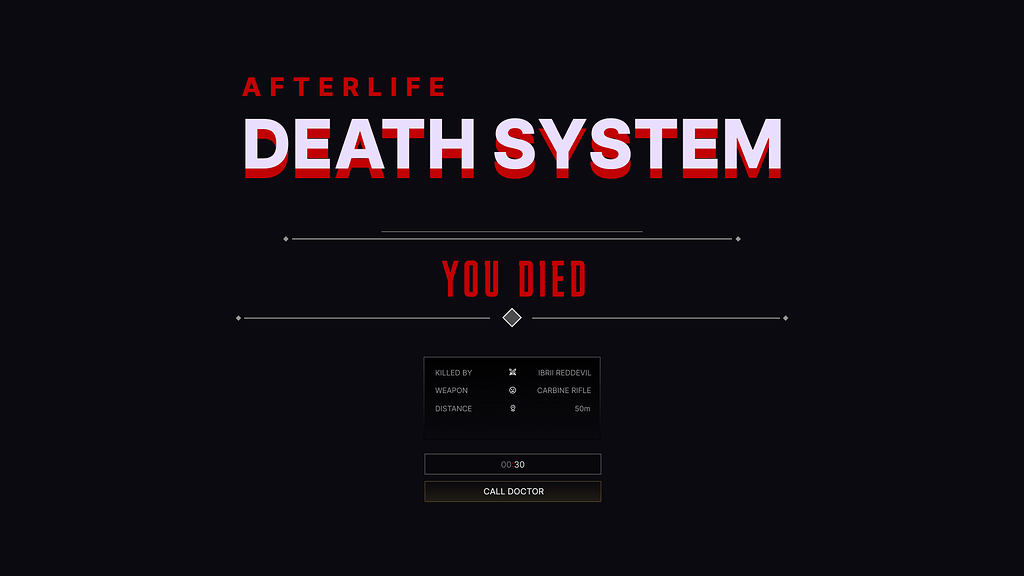Afterlfe Death System - FiveM Releases - Cfx.re Community