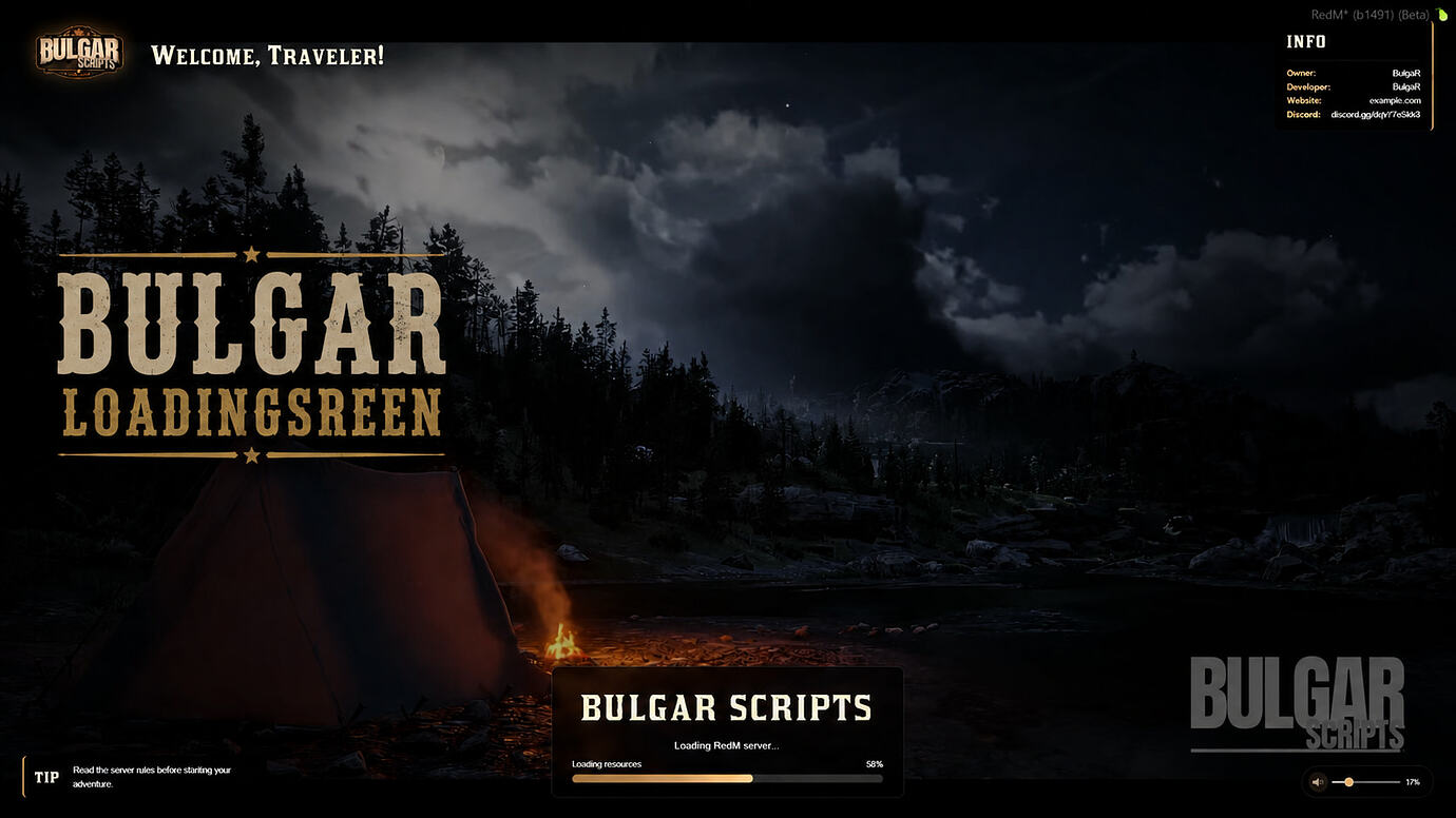 BulgaR Advanced Loading Screen [Standalone] - RedM Releases - Cfx.re ...