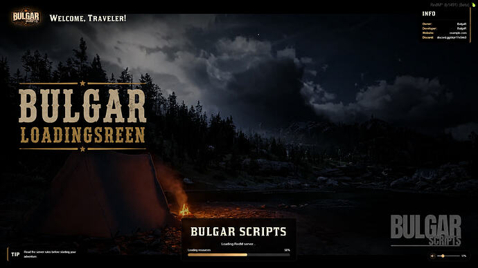 BulgaR Advanced Loading Screen [Standalone] - RedM Releases - Cfx.re ...