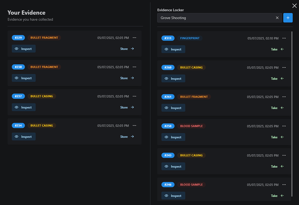 Realistic Evidence System V2 - FiveM Releases - Cfx.re Community