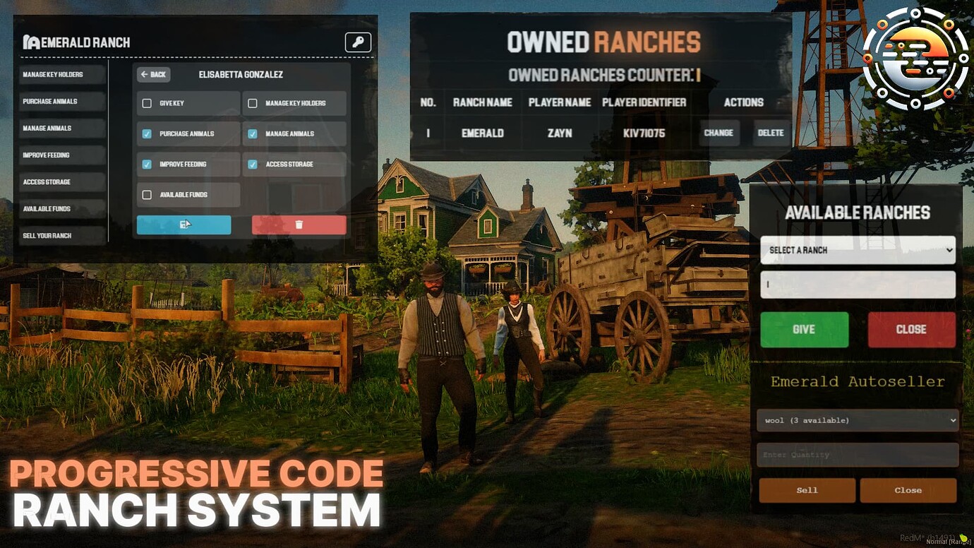 RedM Ranch System [VORP-Core, RSG-Core, QB-Core, RedEm & RPX-Core ...