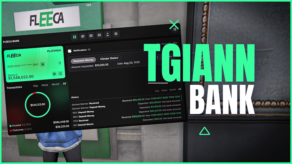 Bank (Multi-Accounts, Shared & Legal/Illegal Jobs) - FiveM Releases ...