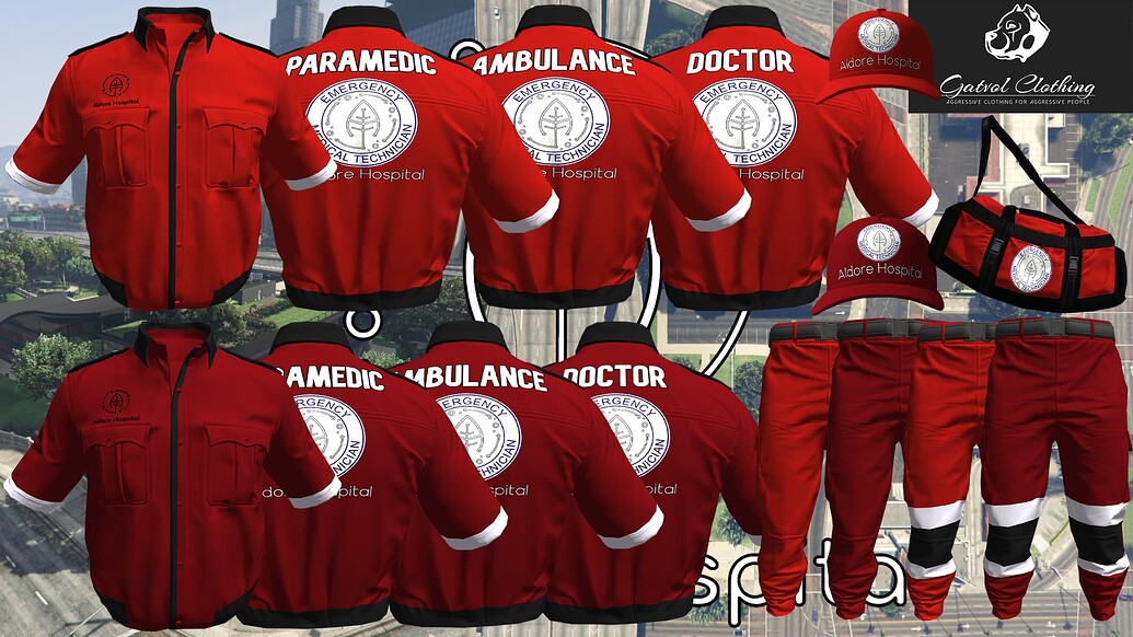 Aldore Paramedic Uniform v2 for Male and Female [Lore Friendly] (On ...