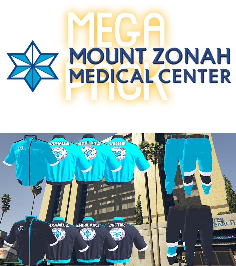 Mount Zonah Medical Mega Bundle Male and Female [Lore Friendly] [On ...