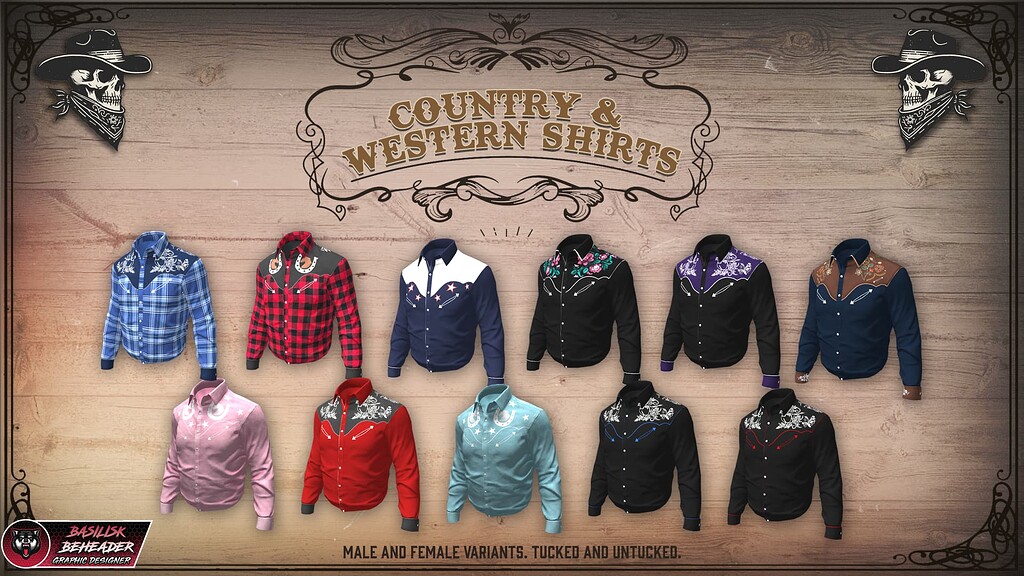 [PAID] [CLOTHING] Country & Western Shirts - FiveM Releases - Cfx.re ...