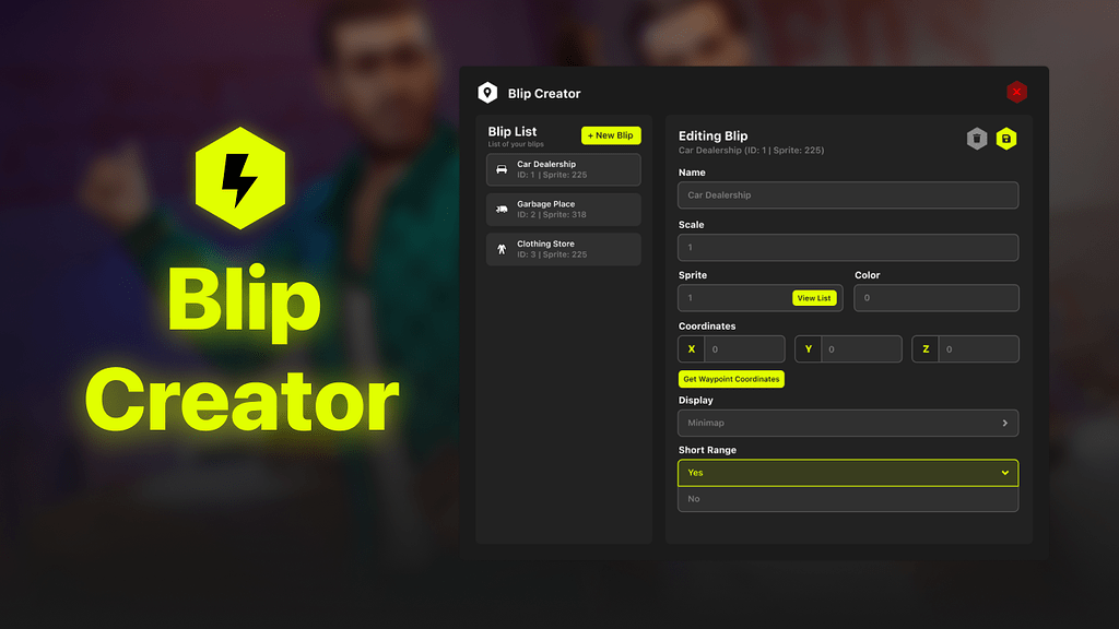 💎 [PAID] Blip Creator - Standalone - FiveM Releases - Cfx.re Community