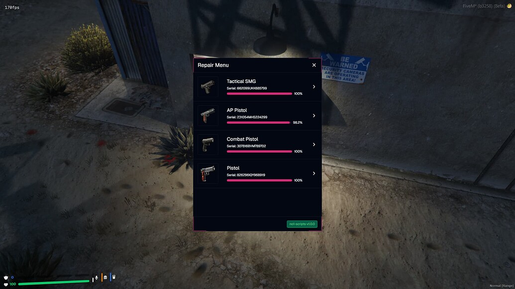 Weapon Repair Script - FiveM Releases - Cfx.re Community