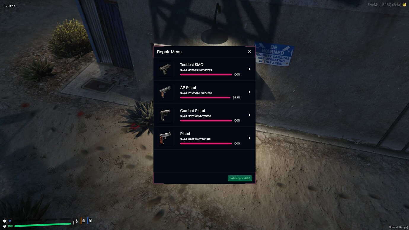 Weapon Repair Script - FiveM Releases - Cfx.re Community