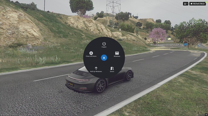 A simple car menu created for ESX, using the ox_lib radial menu ...