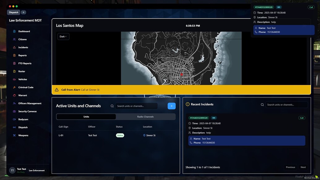 [QBCore] [Qbox] [ESX] [OX] Advanced MDT and Dispatch System (Police ...