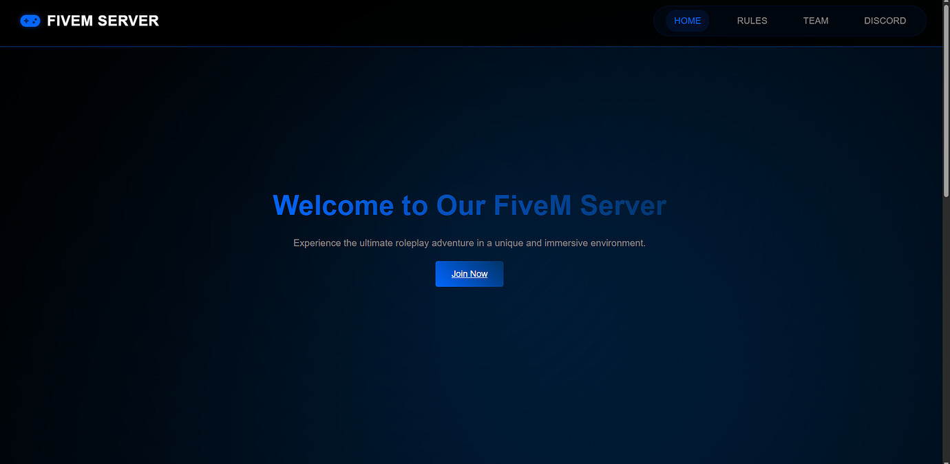 SirRezi_Website – Modern Server Website Template for FiveM [Free ...