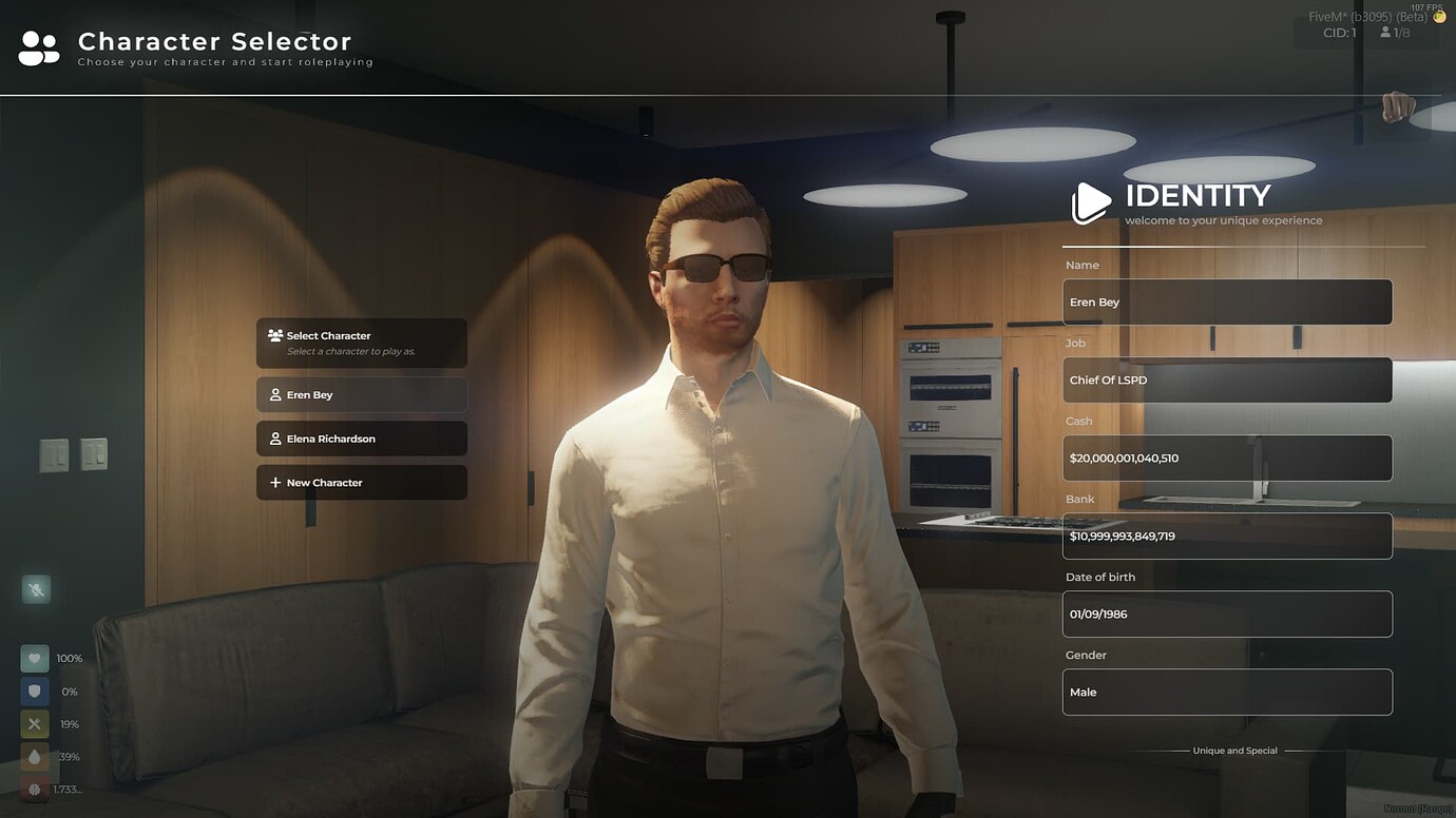 ESX Multicharacter +İdentity +Loading Screen Redesign - FiveM Releases ...