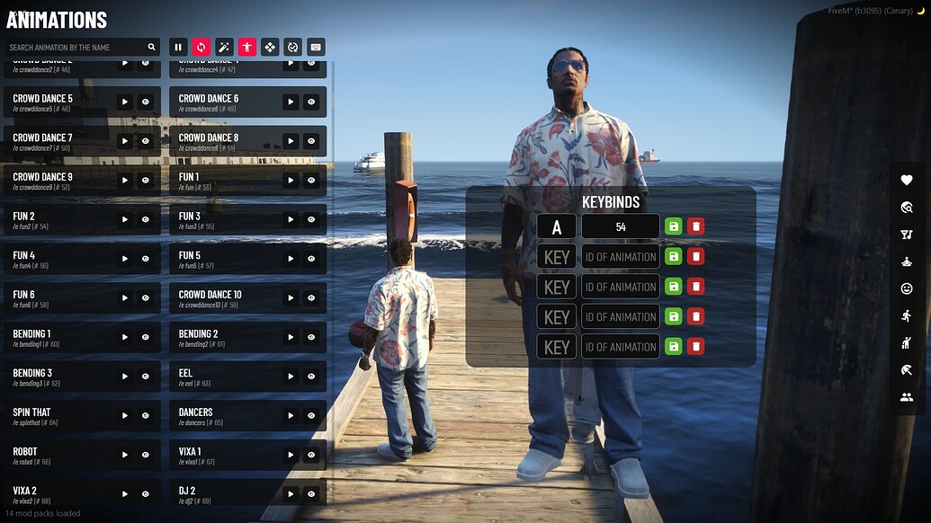 [PAID] Animations Panel | VIRTUAL 3D PED, KEYBINDS - FiveM Releases ...