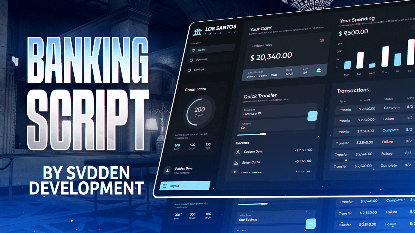 Premium Banking | ESX & QB & QBOX - FiveM Releases - Cfx.re Community
