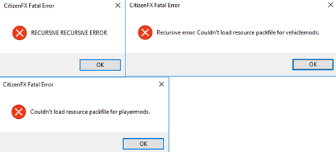 Recursive Error [i saw FAQ] - FiveM Client Support - Cfx.re Community