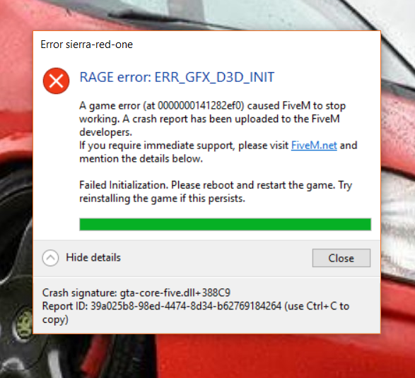 FiveM crashes - FiveM Client Support - Cfx.re Community