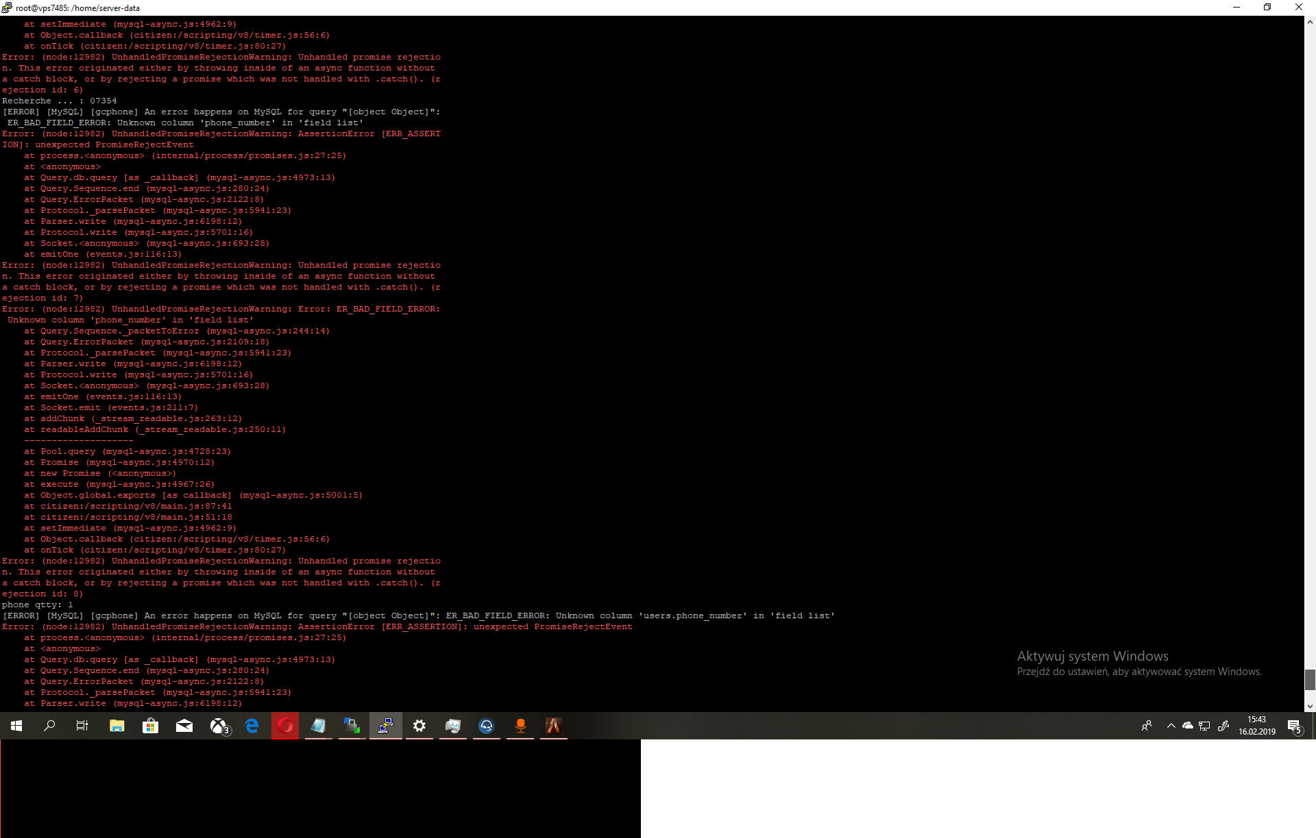 Mysql/es_extended database error - Server Discussion - Cfx.re Community Mysql/es_extended database error - Server Discussion - Cfx.re Community