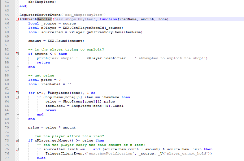 Help Handler Lua Error Discussion Cfxre Community