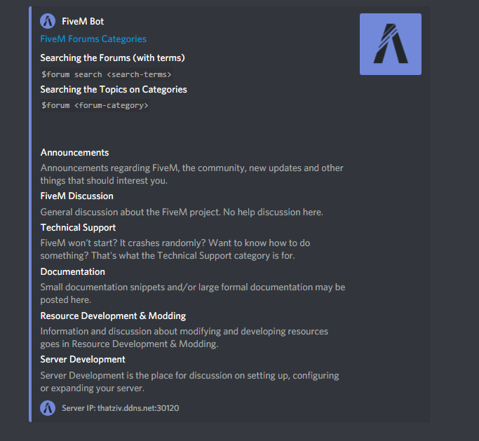 [Release] FiveM Bot - Monitor your FiveM Server Easily - Page 3 - FiveM ...