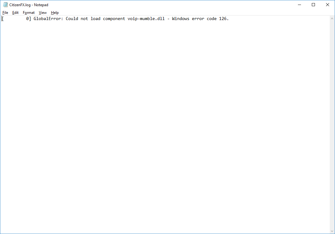 "Could not load component voip-mumble.dll - Windows error code 126" after updating server, won't ...