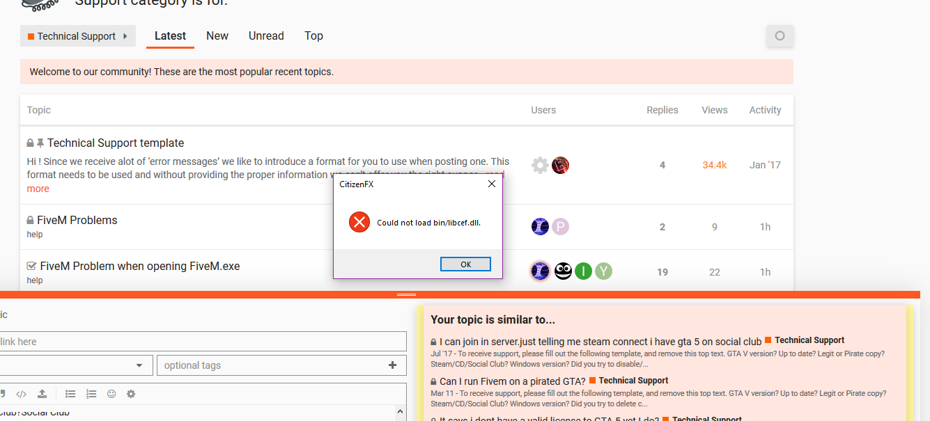 Help plz could not load bin/libcef.dll - FiveM Client Support - Cfx.re ... Help plz could not load bin/libcef.dll - FiveM Client Support - Cfx.re ...