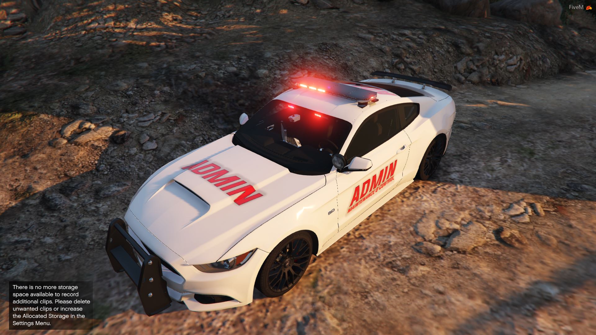 Admin Mustang w/ Red Lights - FiveM Releases - Cfx.re Community