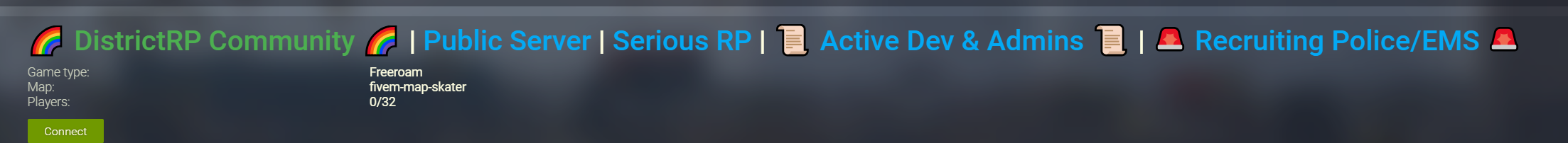 DistrictRP Community Public Server | Serious RP | Active Devs/ Admins ...