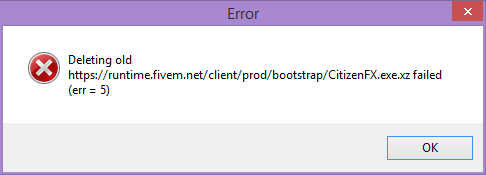 Error 5? - FiveM Client Support - Cfx.re Community