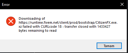 New update error - FiveM Client Support - Cfx.re Community
