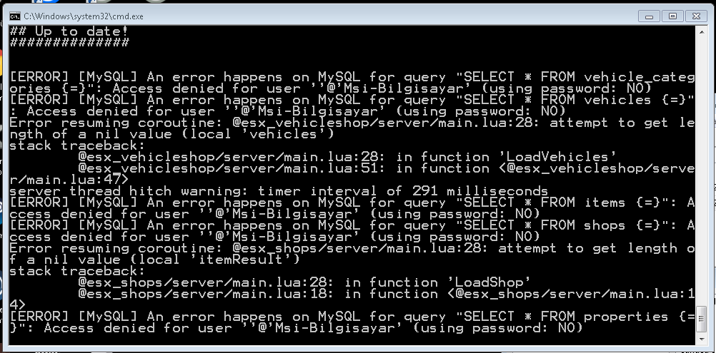 [HELP] Mysql connection problem - Discussion - Cfx.re Community