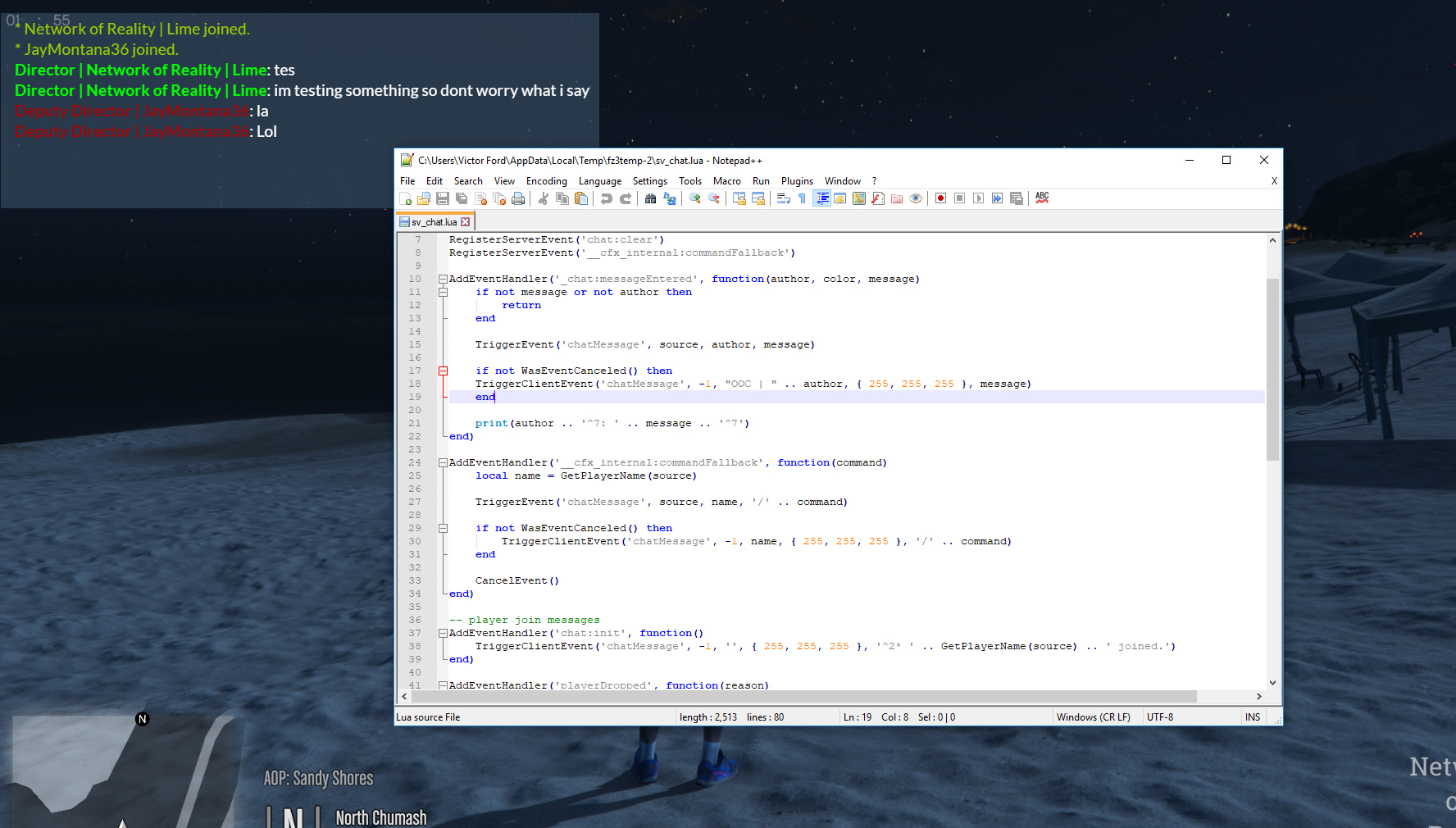 How to set a normal chat as local ooc? - Discussion - Cfx.re Community