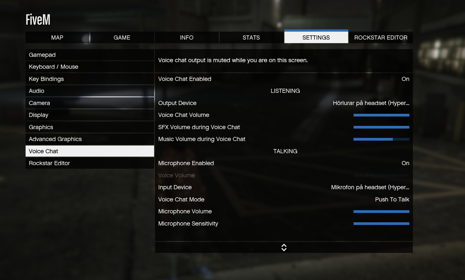 Voice activation works but not Push-to-talk - FiveM Client Support ...