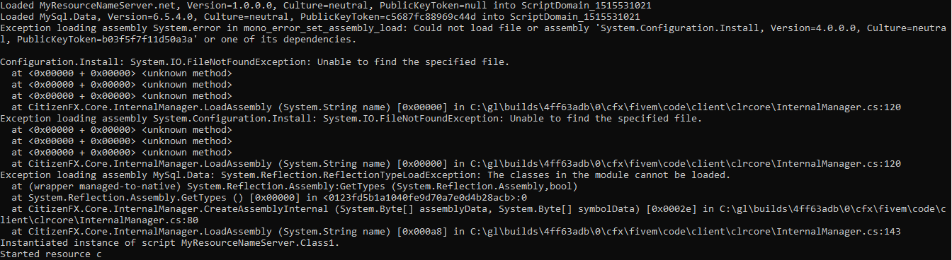 Connection Mysql C Exception Loading Assembly Mysql Data Discussion Cfxre Community