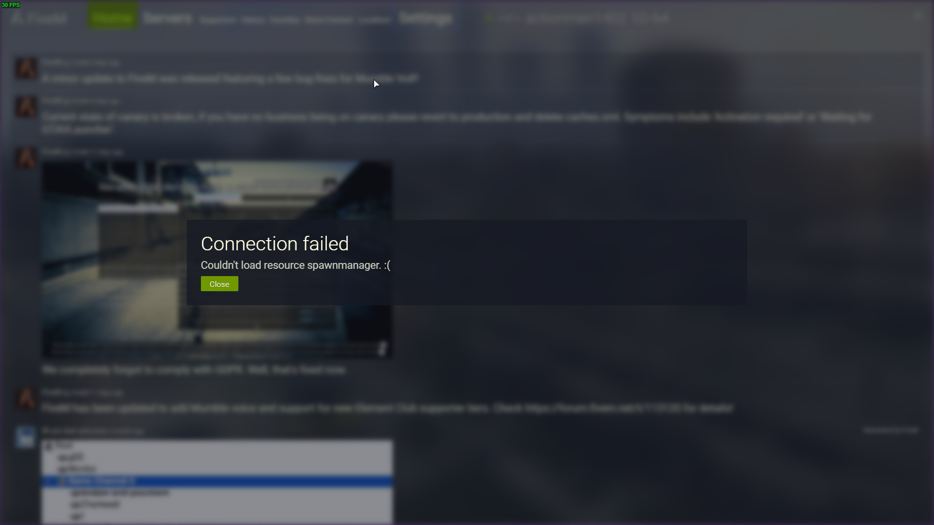 Help couldn't load resource spawnmanager - FiveM Client Support - Cfx.re Community