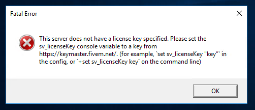 [SERVER] I keep getting "This Server does not have a license key specified" - Server Discussion ...