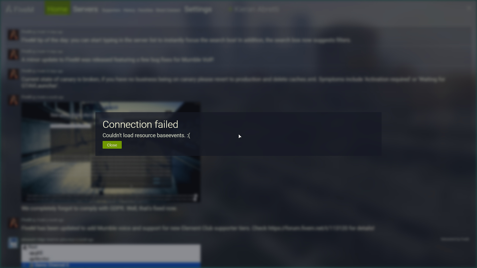 Failed To Load Resource Curlcode 35 Ssl Tls Connection Error Fivem Client Support Cfx Re