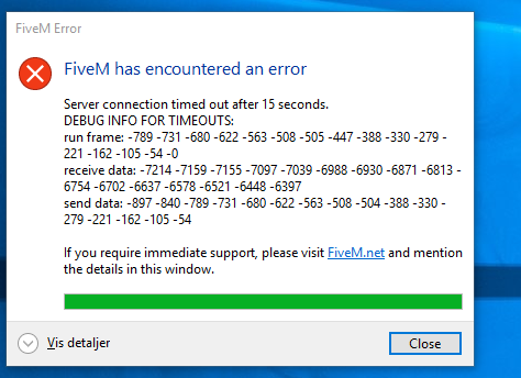 FiveM Server timeout - FiveM Client Support - Cfx.re Community