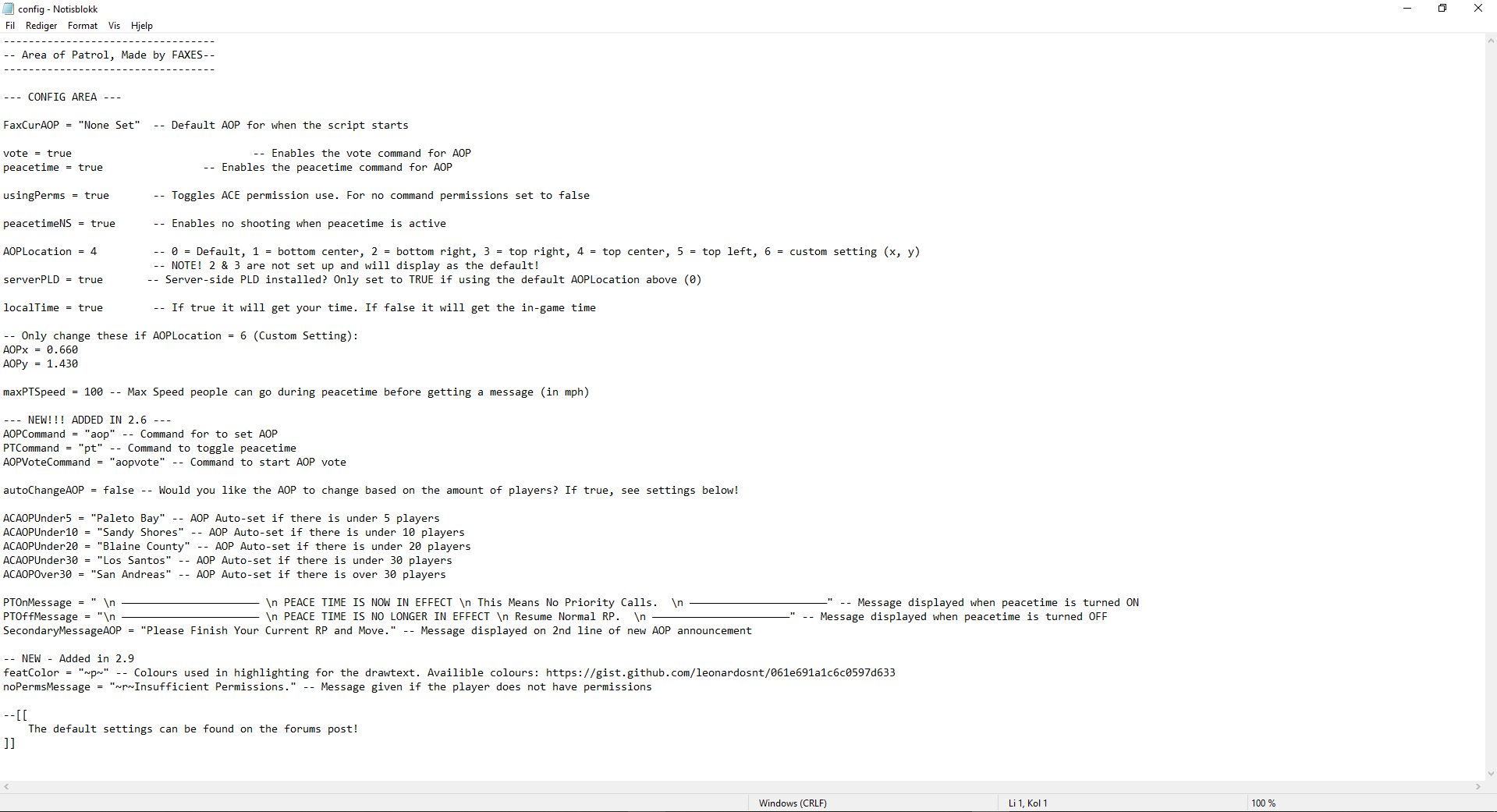 [Release] Area of Patrol - Set AOP - Ft. Draw Text, Peacetime & More ...