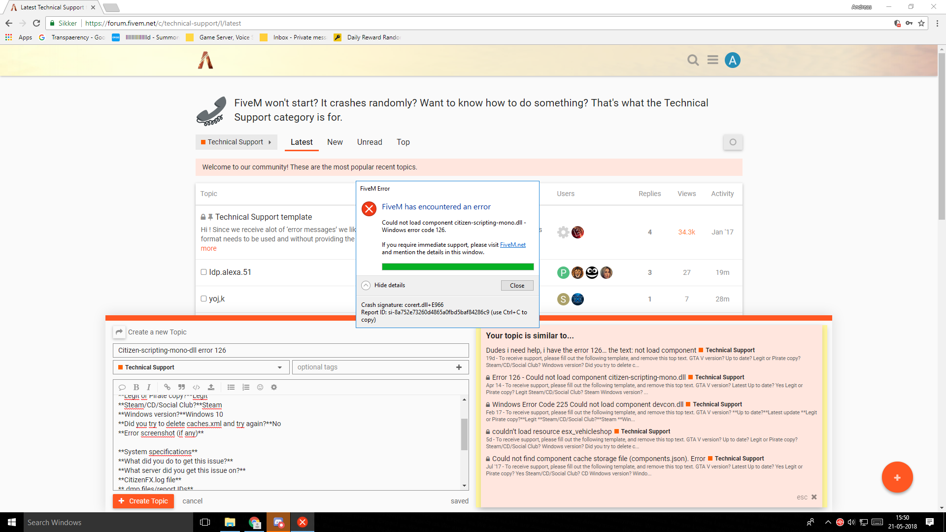 Citizen-scripting-mono-dll error 126 - FiveM Client Support - Cfx.re Community