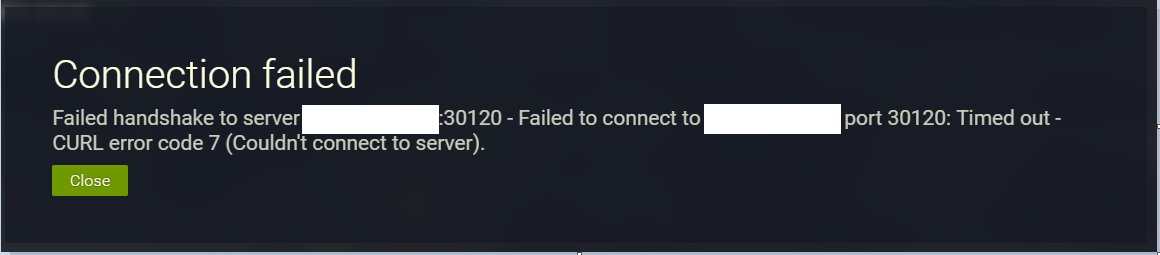 Connection Failed Error - FiveM Client Support - Cfx.re Community