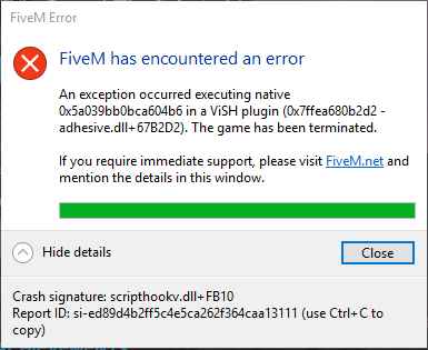 02/26 Update Error - FiveM Client Support - Cfx.re Community