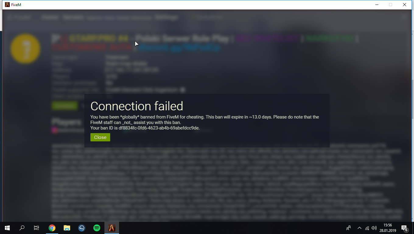 fivem ban - FiveM Client Support - Cfx.re Community
