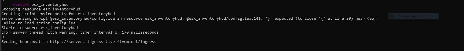 Error parsing script expected (to close '}' at line 30 - ES/ESX - Cfx.re Community