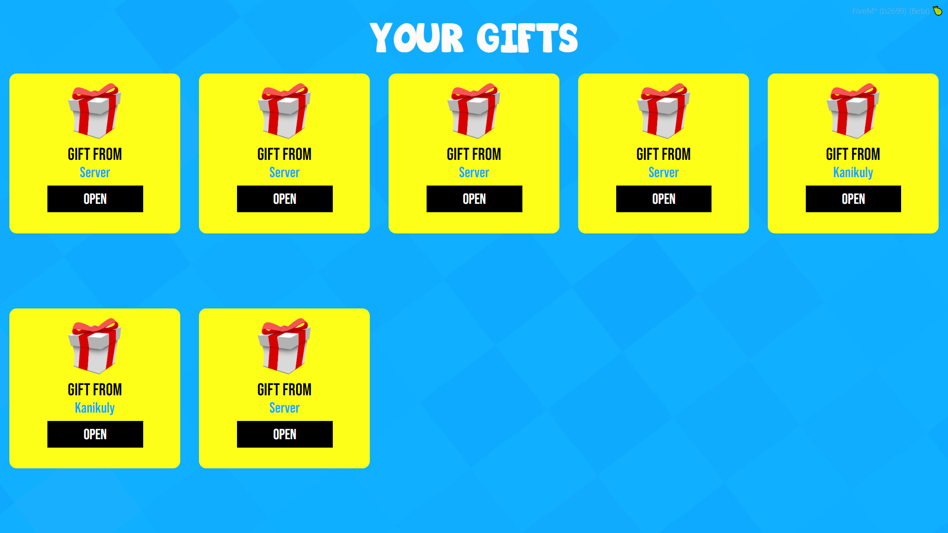 [PAID] [ESX] [QBCORE] Gift System (Inspired by Fortnite) - FiveM ...